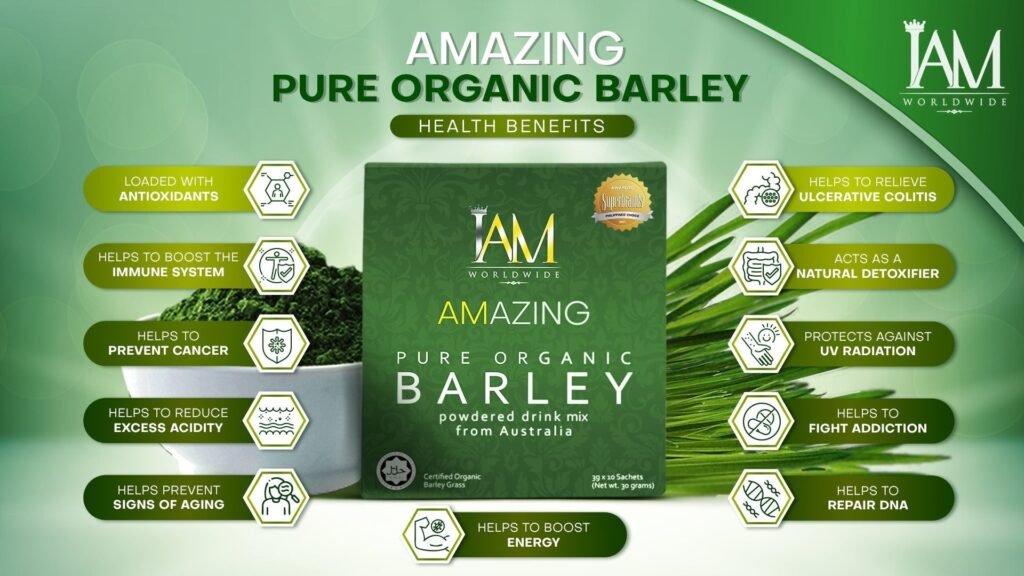 Amazing Pure Organic Barley Powdered Drink – I AM WORLDWIDE AMAZING BARLEY